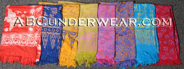 Botanical Print Pareo - Sarong - ABC Underwear