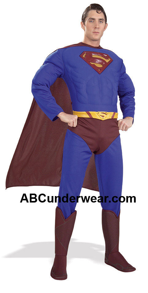 Deluxe Muscle Chest Superman Costume - ABC Underwear