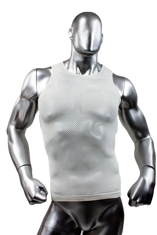 Jocko Mesh Mens Tank Top - Bobby's - White - Closeout - ABC Underwear