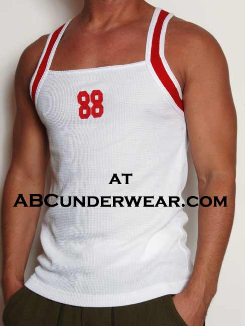 Jocko Terrence Thermal Square Neck Tank Top - Closeout - ABC Underwear
