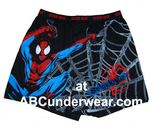 Men's Spiderman Boxers Large - ABC Underwear