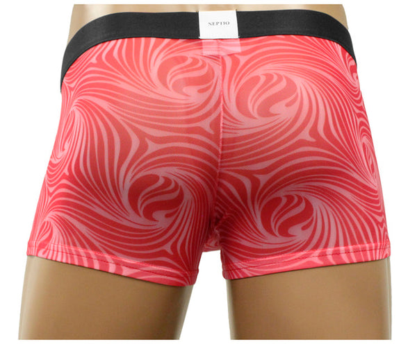 Men's Wild Red Stripes Sheer Trunk - BLOWOUT SALE! - ABC Underwear