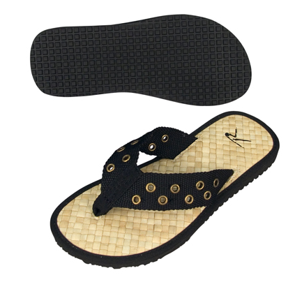 Black Pistol Belt Sandals for Men - Thong Type Sandal, Men's Thong ...