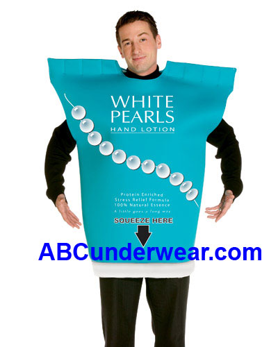 White Pearls Hand Lotion Costume - ABC Underwear